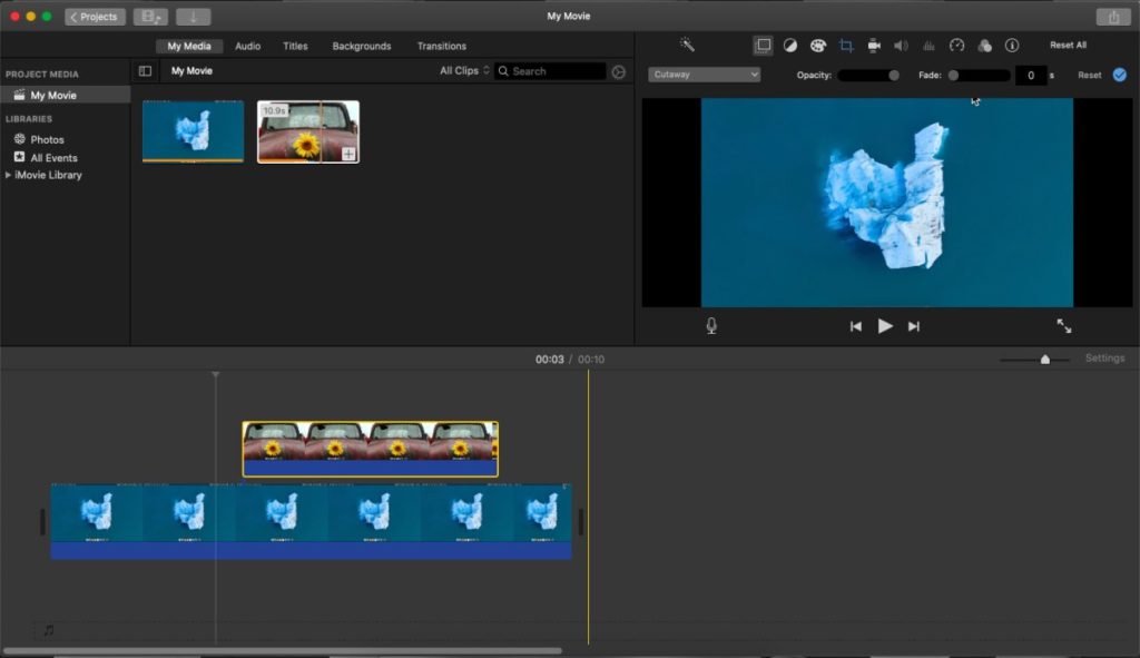 How to create a picture-in-picture video in iMovie on macOS