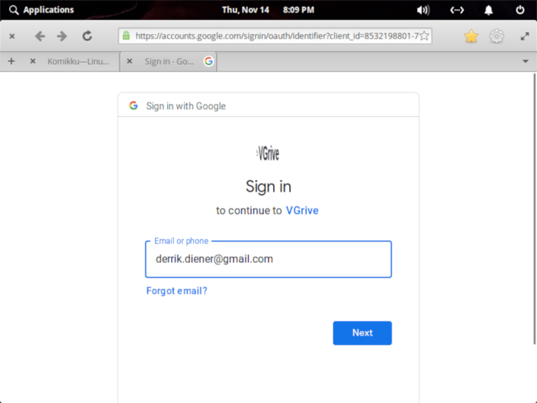 How to access Google Drive in Elementary OS