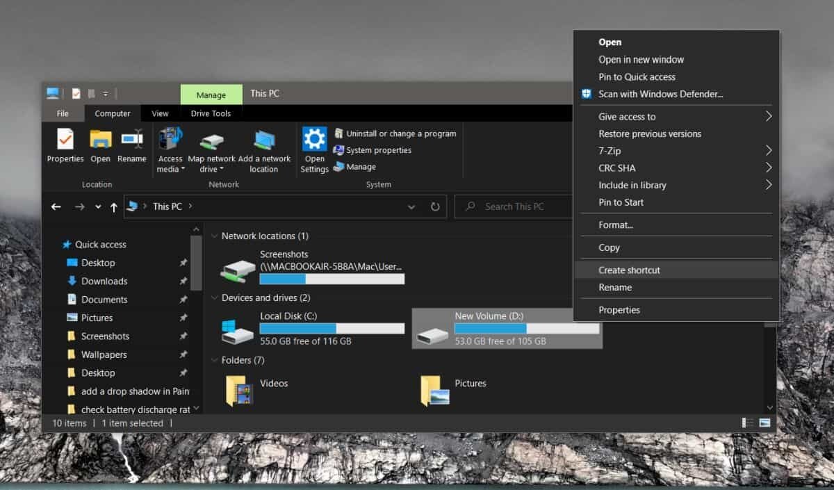 How to pin drives to the Taskbar on Windows 10