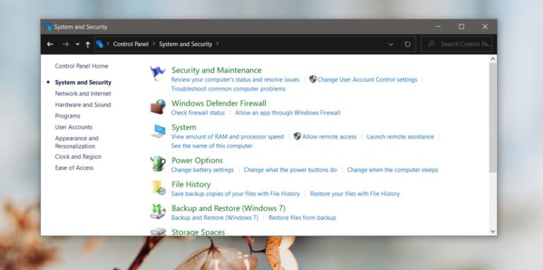 How to access Control Panel Power Options on a Windows 10 desktop