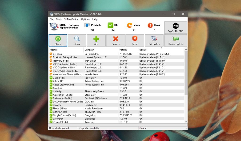 How to check for desktop app updates on Windows 10