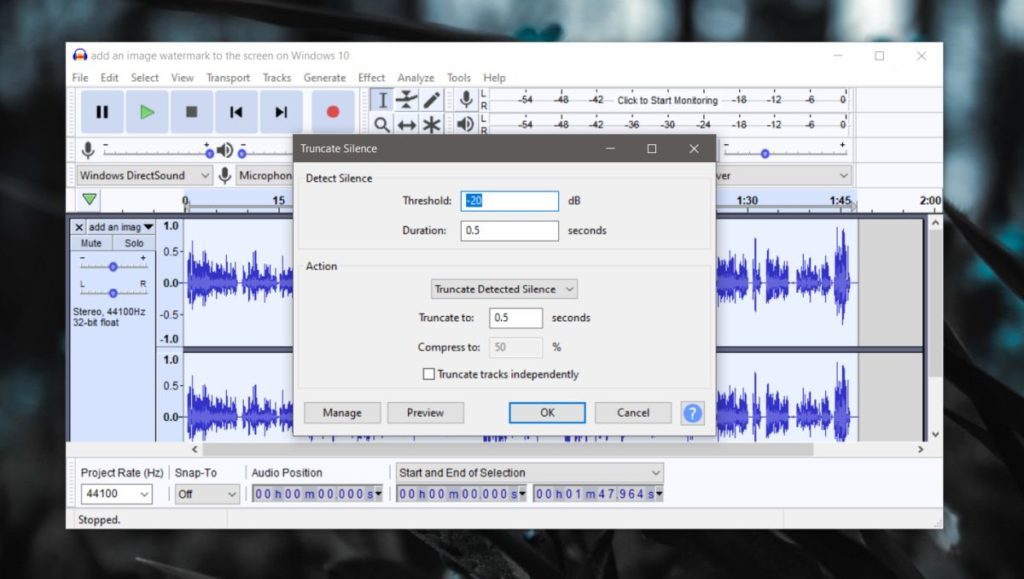 How To Remove Silence From An Audio File On Windows 10 how-to-remove-silence-from-an-audio-file-on-windows-10