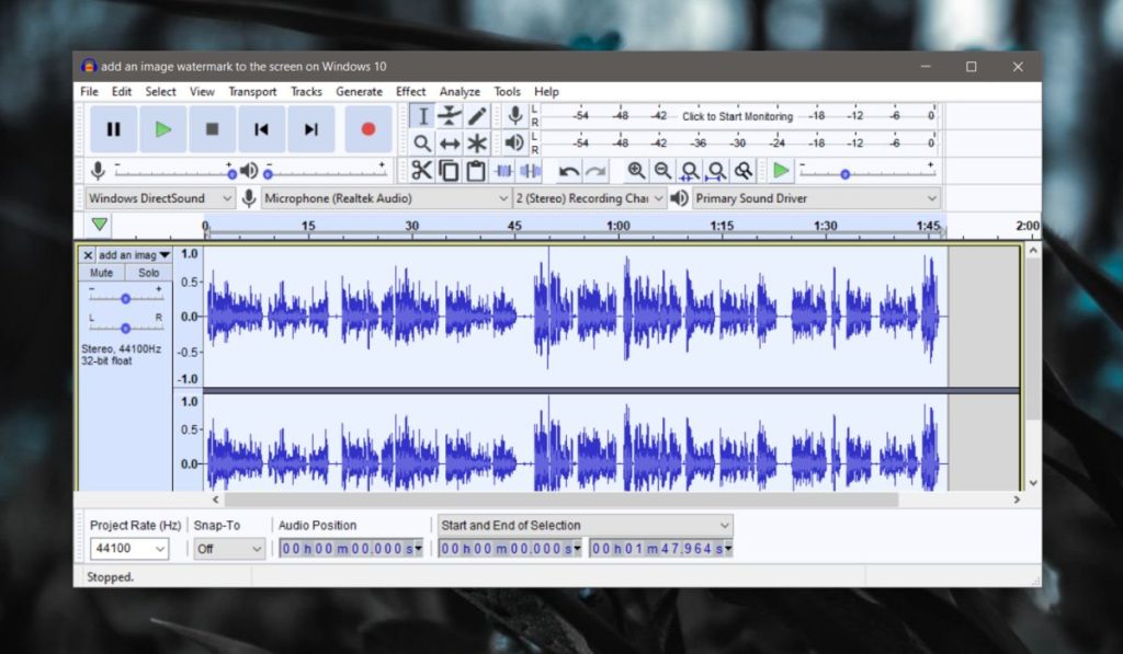 How to remove silence from an audio file on Windows 10
