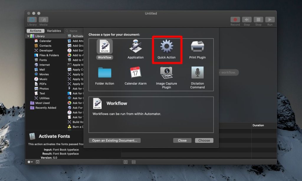 How to run an AppleScript with a keyboard shortcut on macOS