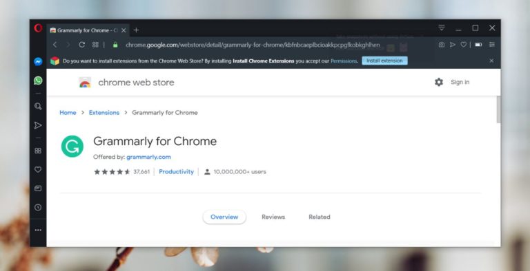 How to install Chrome extensions in Chromium-based browsers