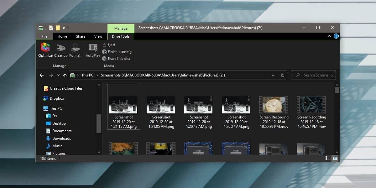 How to access a network location in Command Prompt on Windows 10