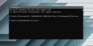 How to access a network location in Command Prompt on Windows 10