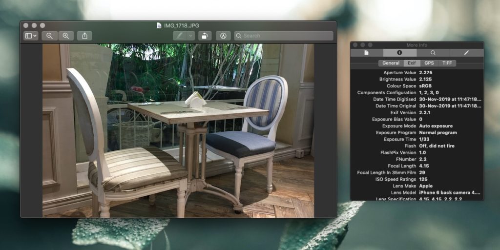 How to remove EXIF data from Photos on macOS