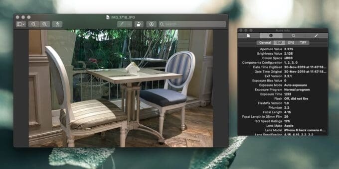 How to remove EXIF data from Photos on macOS