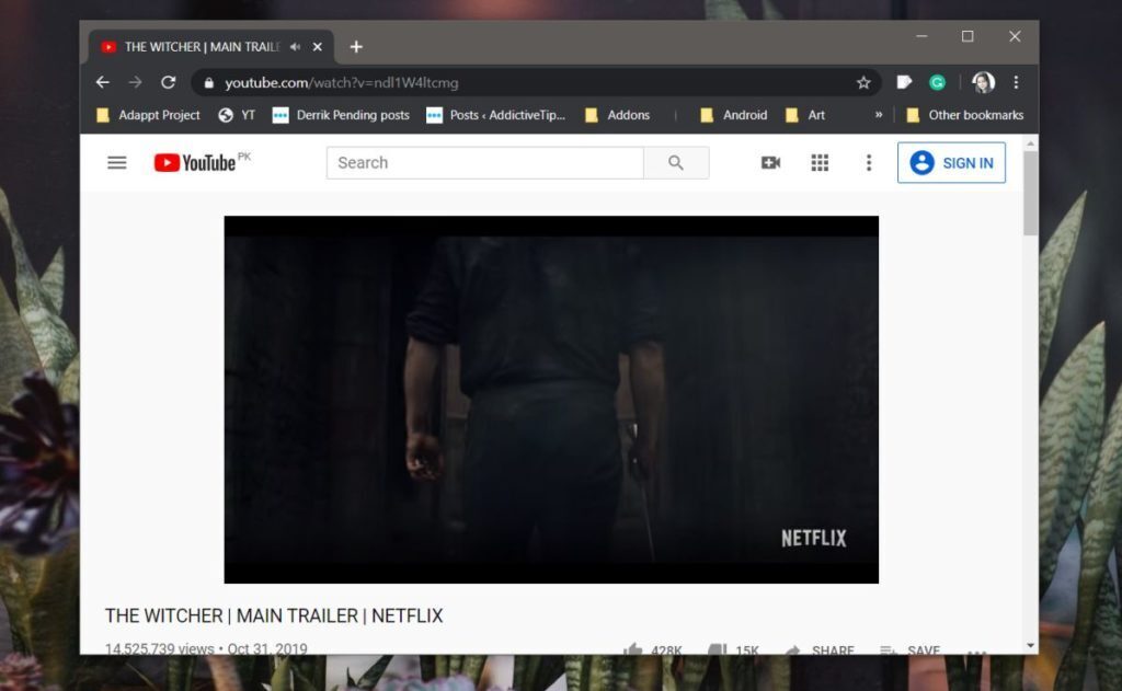 How to take full screen video screenshots on Youtube on Windows 10