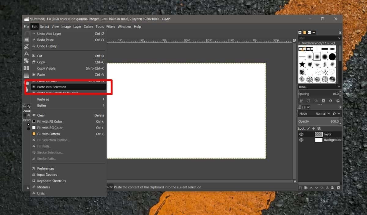 How to resize an image in GIMP on Windows 10