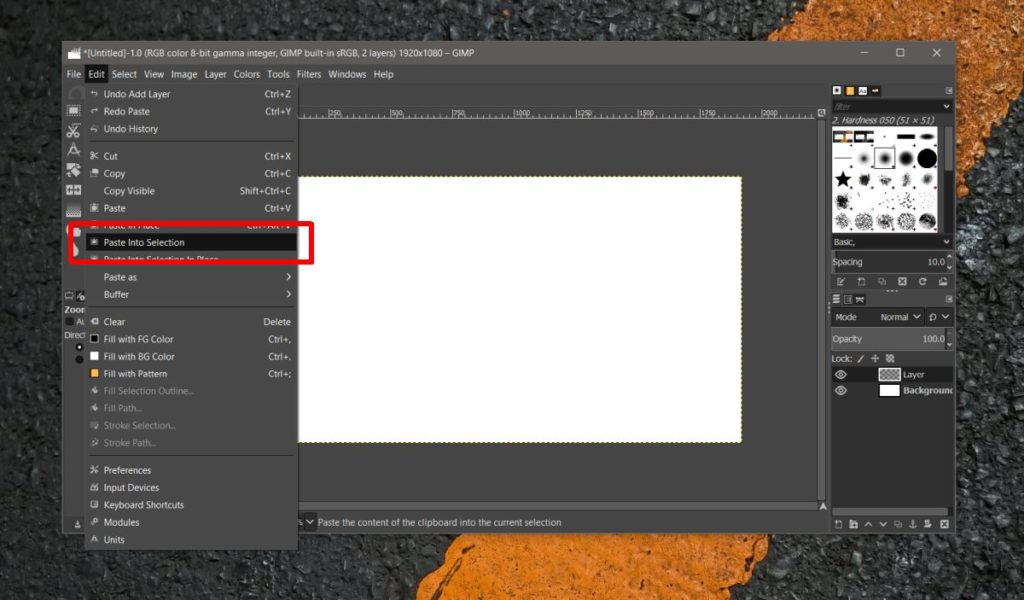 How to resize an image in GIMP on Windows 10