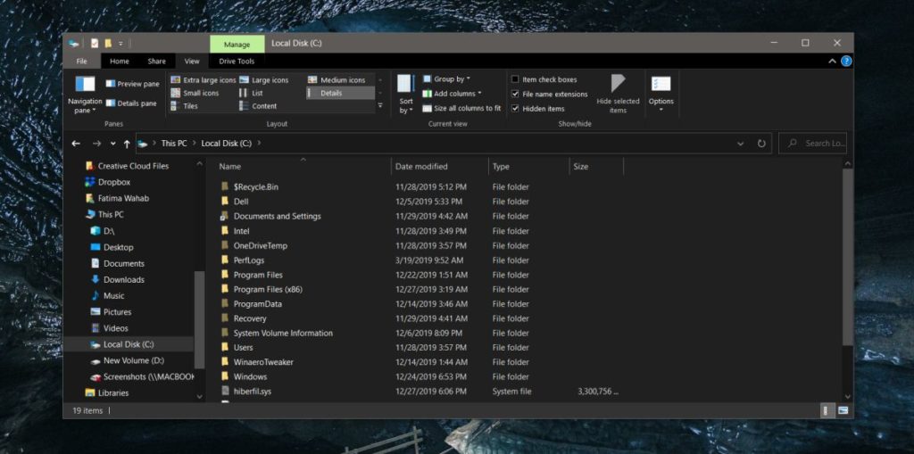 How to view hidden system files and folders on Windows 10