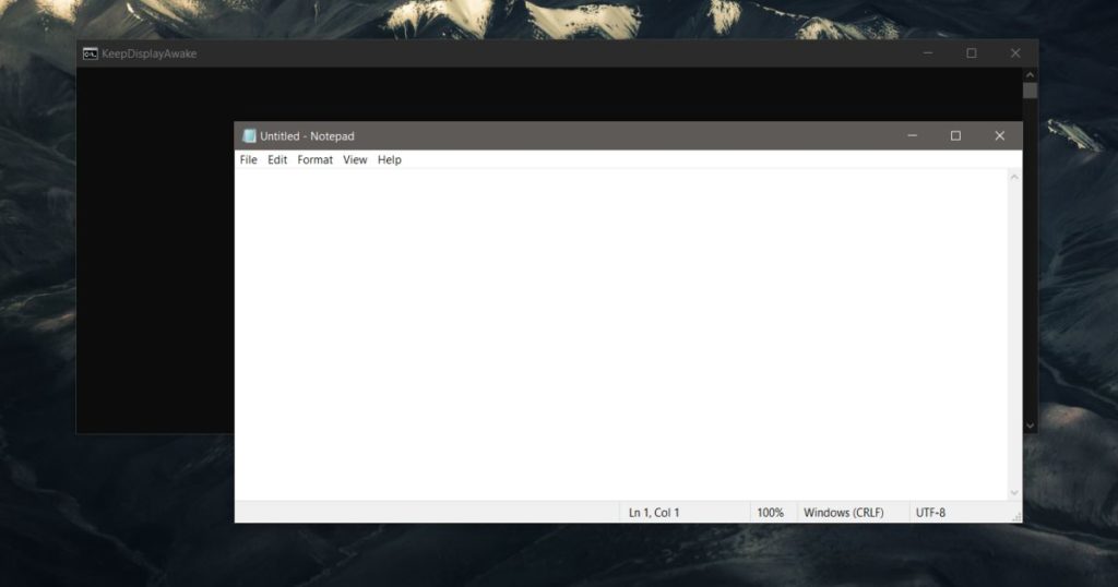 How to keep the display awake when an app is running on Windows 10