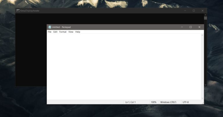 How to keep the display awake when an app is running on Windows 10