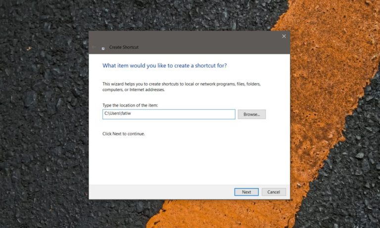 How to access the user folder on Windows 10