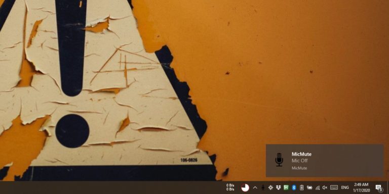 How to mute microphone on Windows 10 with keyboard shortcut