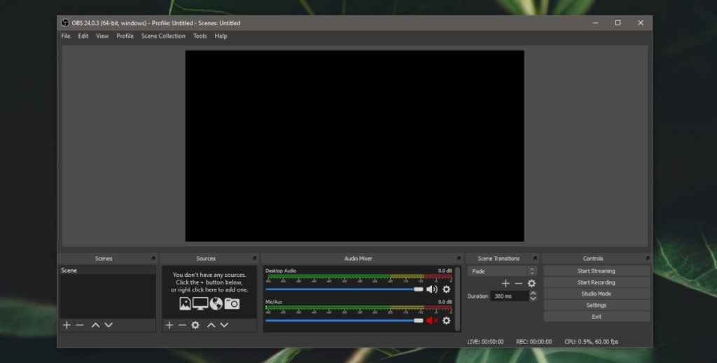 How to record the screen with OBS on Windows 10
