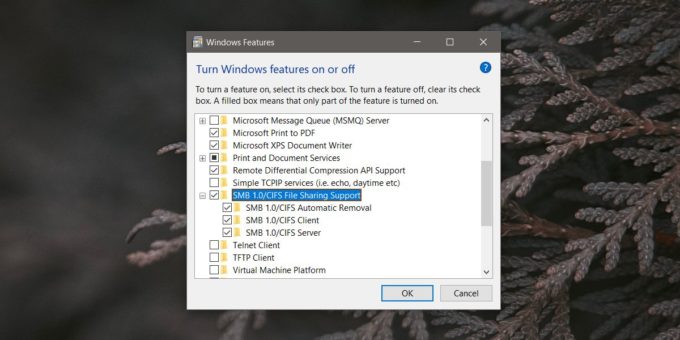 How to enable SMB on Windows 10
