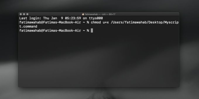 How to run Terminal commands from a script on macOS