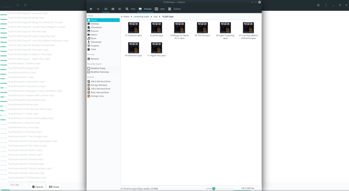 How to convert MP3 music files to open-source formats on Linux