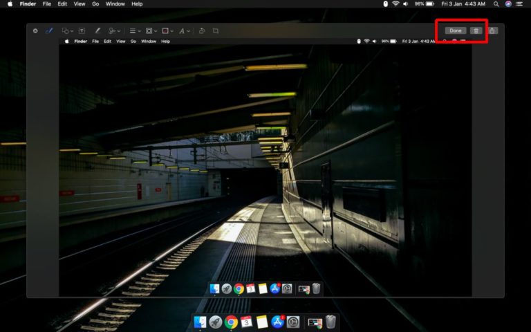 How to use the floating screenshot thumbnail on macOS
