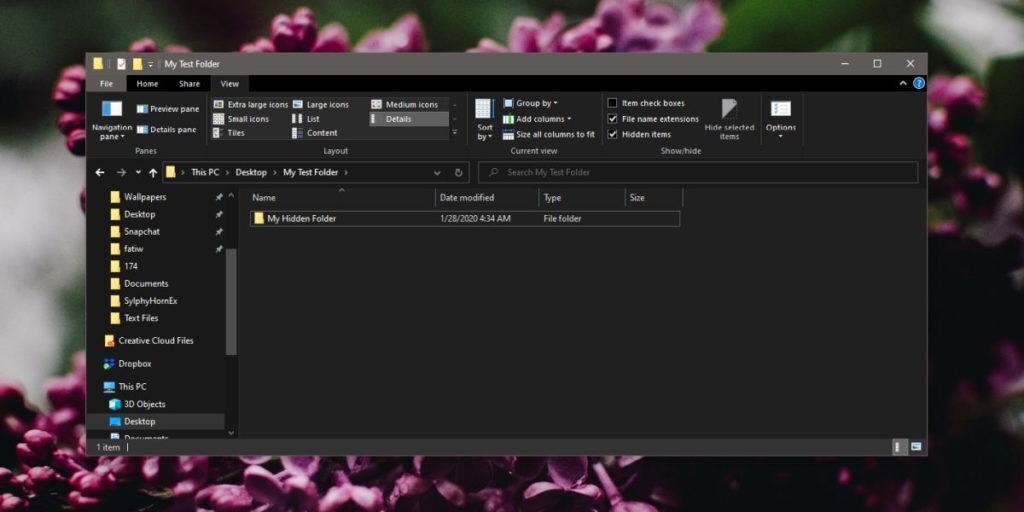 How to hide a folder on Windows 10