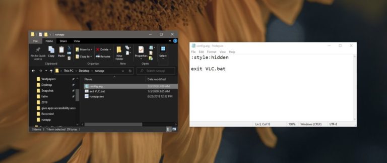 How to run invisible batch scripts on Windows 10