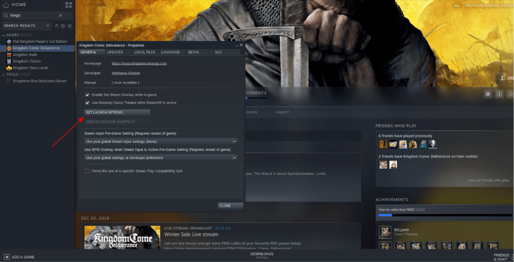 How to play Kingdom Come: Deliverance on Linux