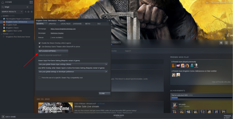 How to play Kingdom Come: Deliverance on Linux