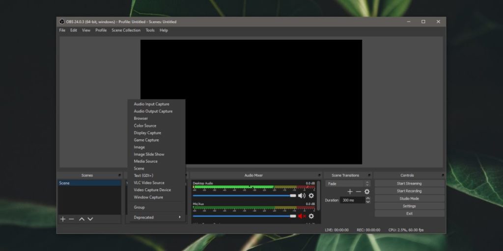 How to record the screen with OBS on Windows 10