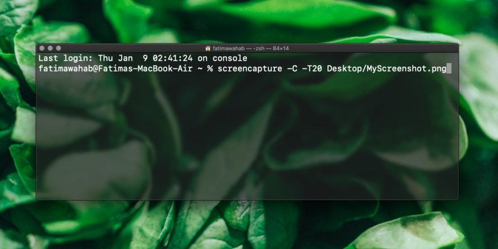How to take a timed screenshot from Terminal on macOS
