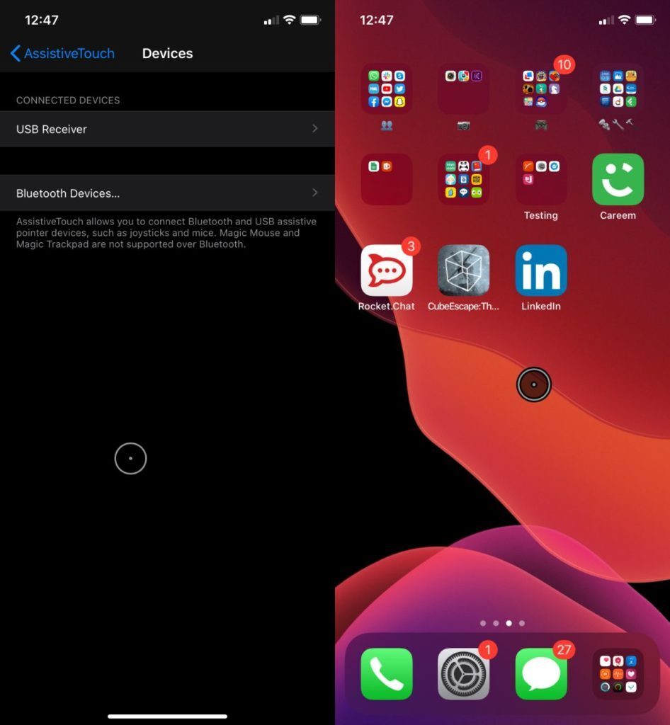 How to use a Bluetooth mouse with the iPad and iPhone