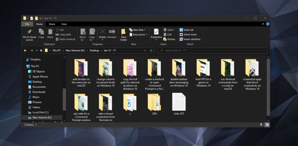 How to delete files but keep folders on Windows 10