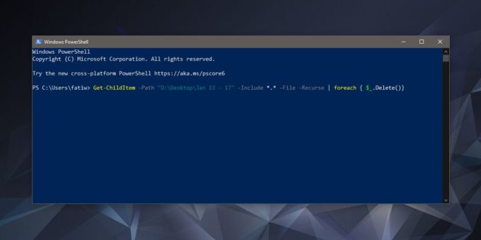 How to delete files but keep folders on Windows 10