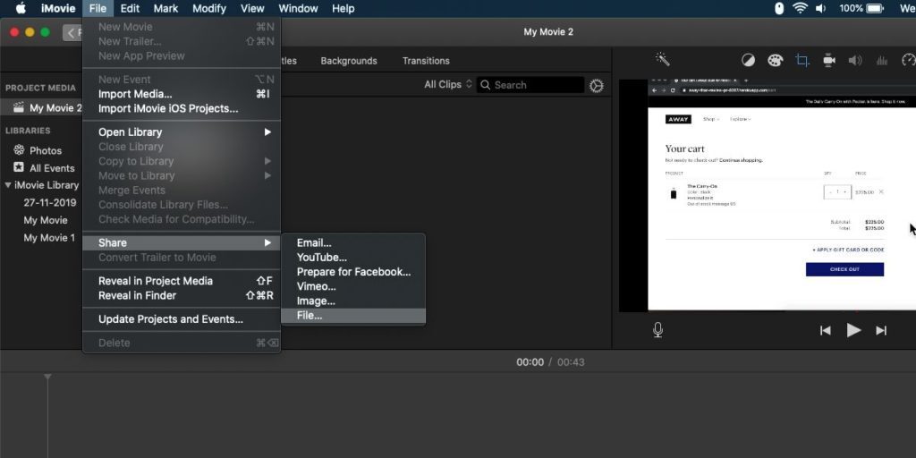How to convert an MOV file to MP4 on macOS