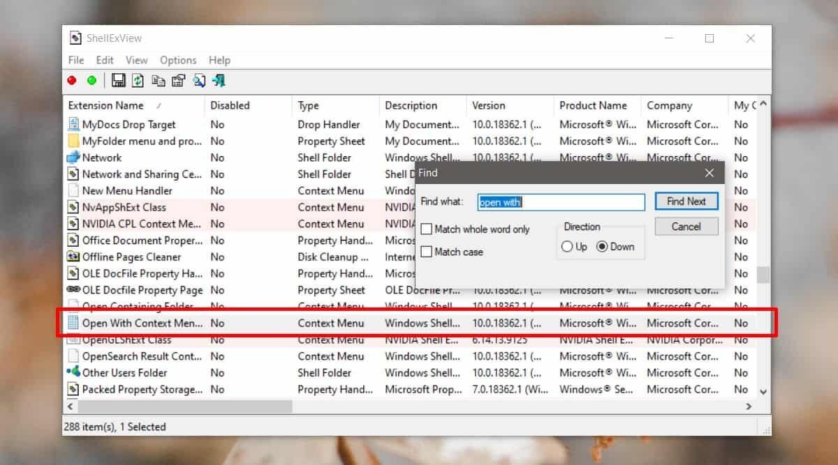 How to find the registry value for a context menu item on Windows 10