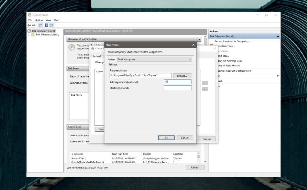 How to sync two folders on a Windows 10 PC