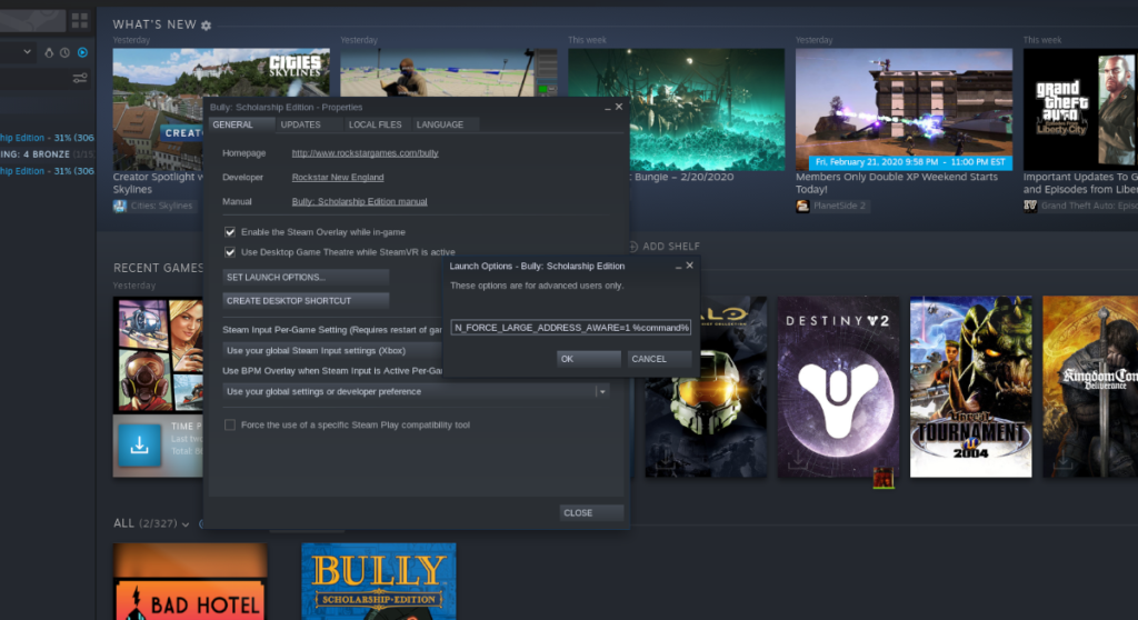 How to play Bully: Scholarship Edition on Linux