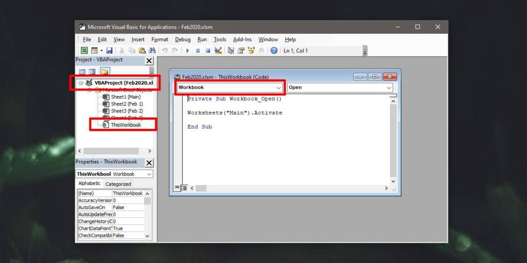 How To Set A Default Sheet In Excel For Office 365