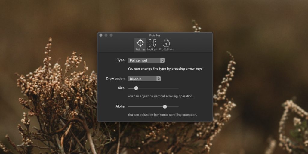 How to highlight the mouse cursor on macOS