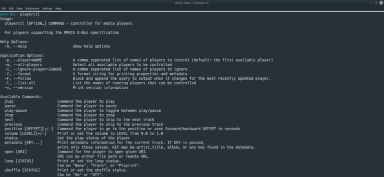 How to control music players from the Linux command-line