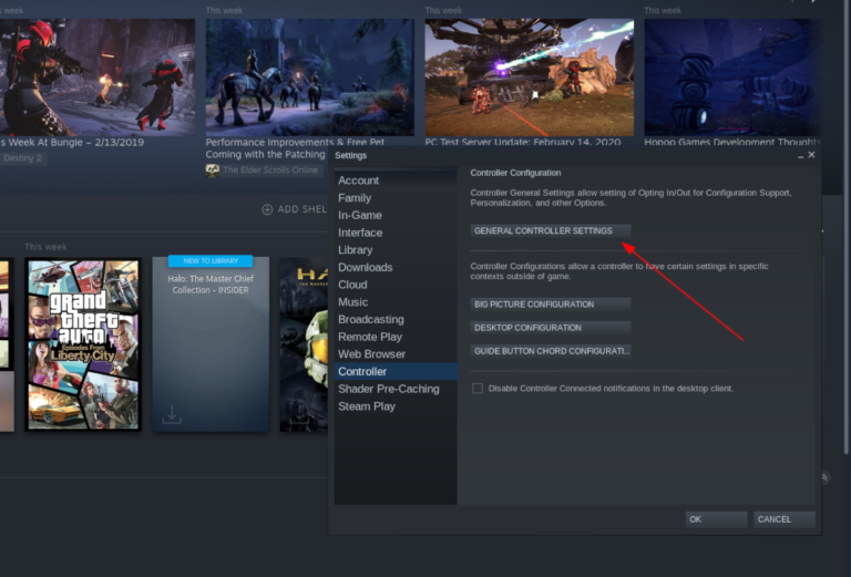 How to use community control schemes in Steam for Linux