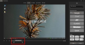 How to add text to a video on Windows 10