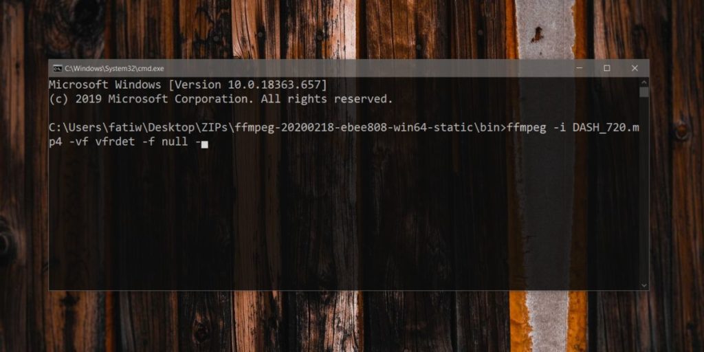 How to check if a video has a variable framerate on Windows 10