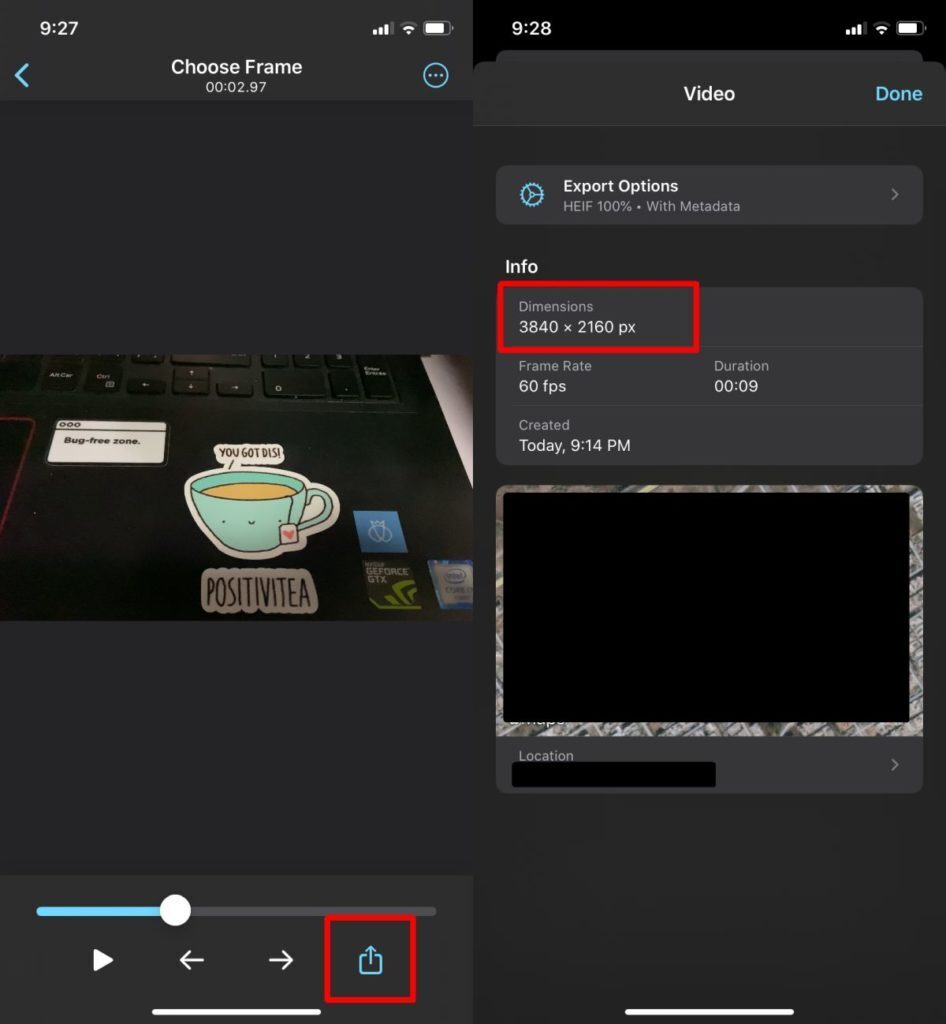 How to extract high resolution frames from 4K videos on iOS
