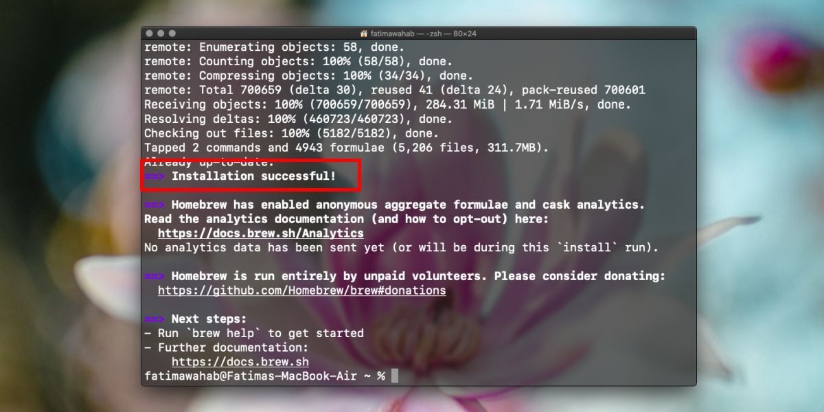 How to install Homebrew on macOS Catalina