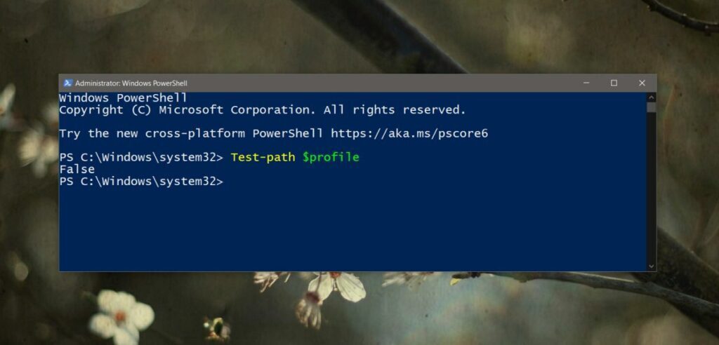 How to create a PowerShell profile on Windows 10
