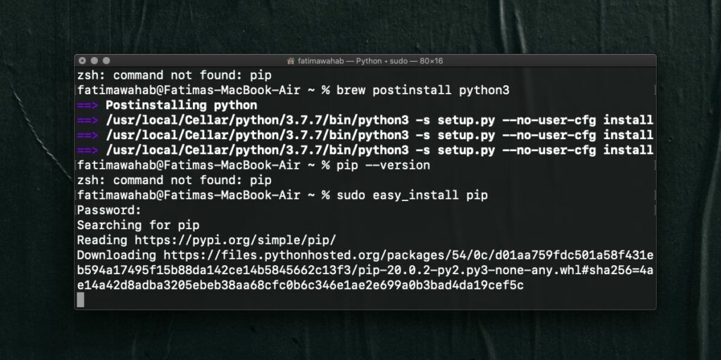 How to install Python 3 on macOS