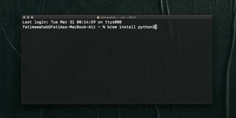 How to install Python 3 on macOS